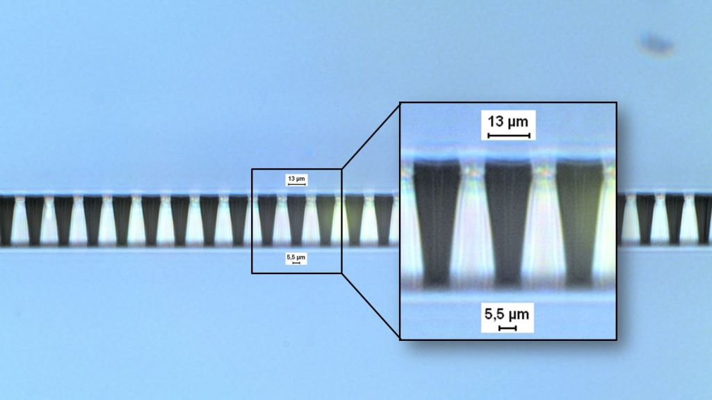 High Density Through Glass Vias for Advanced Chip Packaging – Laser Chirp